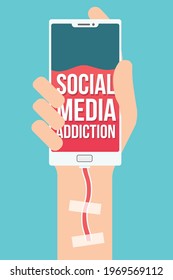 Vector Graphic Phone Showing Social Media Stock Vector (Royalty Free ...