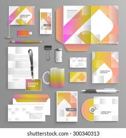 Vector Graphic Professional Identity Your Company Stock Vector (Royalty ...