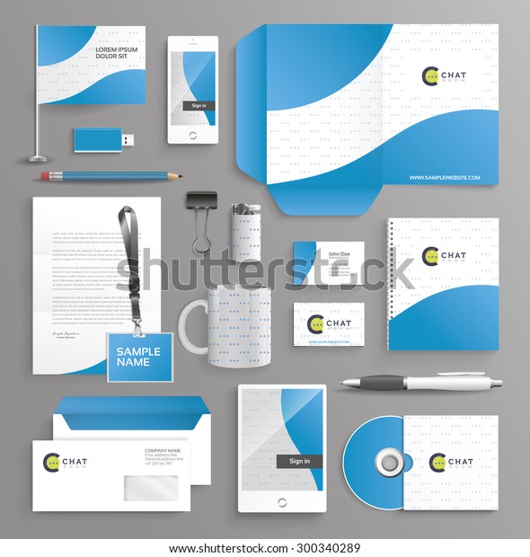 Vector Graphic Professional Identity Your Company Stock Vector (Royalty ...