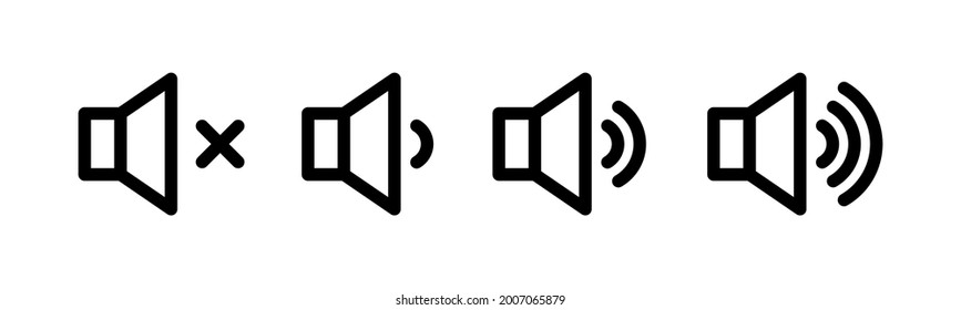 Vector Graphic Sound Icon Collection Music Stock Vector (Royalty Free ...