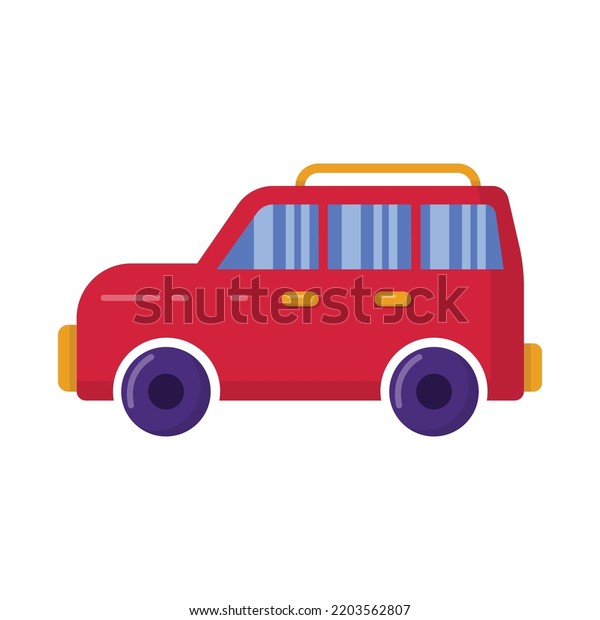 Vector Graphic Suv Car Red Suv Stock Vector (Royalty Free) 2203562807 ...