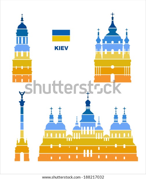 Vector Graphic Symbols Kiev Stock Vector (Royalty Free) 188217032