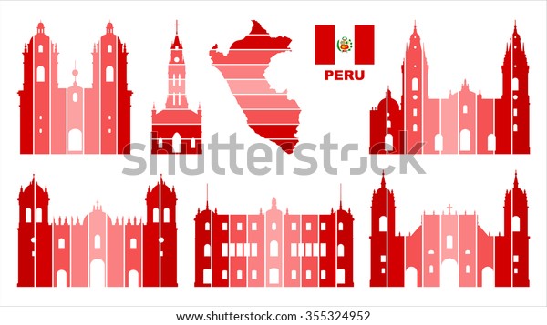 Vector Graphic Symbols Peru Stock Vector (Royalty Free) 355324952 ...