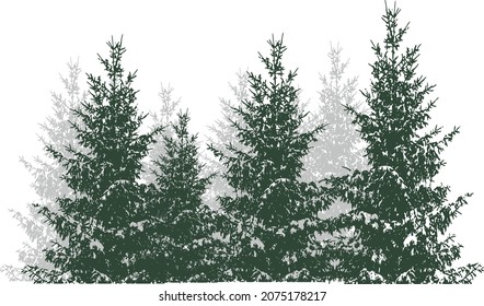 Vector Graphic Tree Pain Isolated Stock Vector (Royalty Free ...