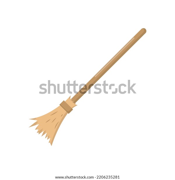 Vector Graphic Witchs Broom Broom Illustration Stock Vector (Royalty ...