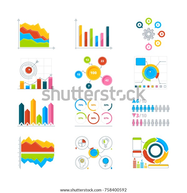 Vector Graphics Charts Diagrams Drawing Infographics Stock Vector ...