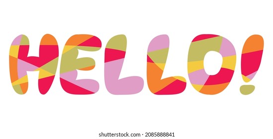 3,638 English letter hello Images, Stock Photos & Vectors | Shutterstock