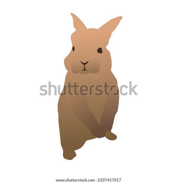 Vector Graphics Hare Rabbit Furry Animal Stock Vector (Royalty Free ...