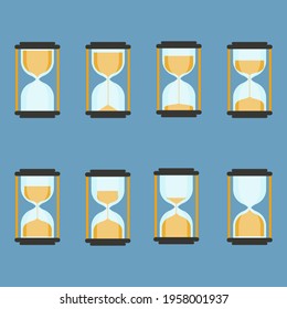 Vector Graphics Illustration Sandglass Set Stock Vector (Royalty Free ...