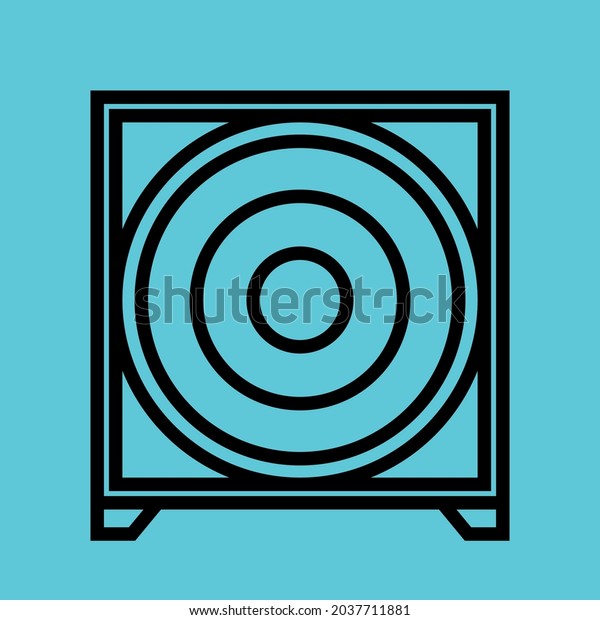 Vector Graphics Images Sound Systems Subwoofers Stock Vector (Royalty ...