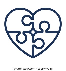 Person Physical Disability Symbol Heart Shape Stock Vector (Royalty ...