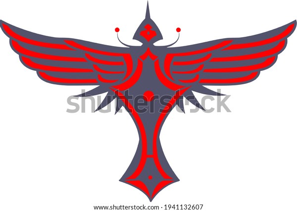 Vector Graphics Signs Symbol Birds Abstraction Stock Vector (Royalty ...