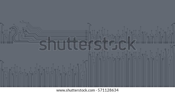 Vector Gray Circuit Board Illustration Eps Stock Vector (Royalty Free ...