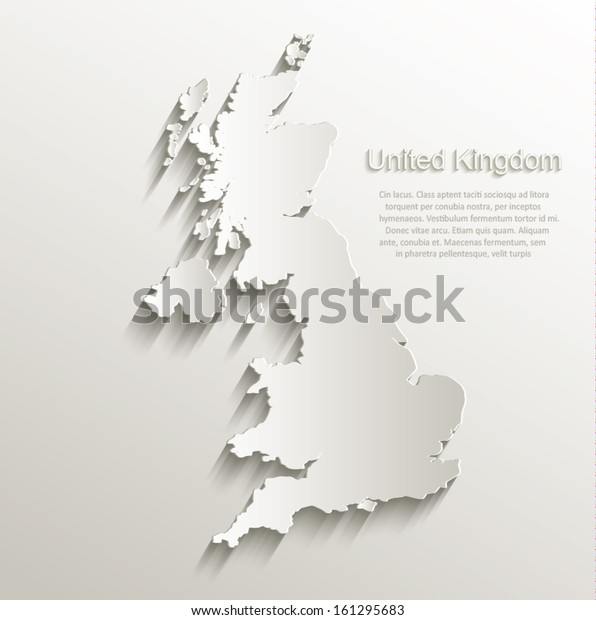 Vector Great Britain United Kingdom Map Stock Vector (Royalty Free ...