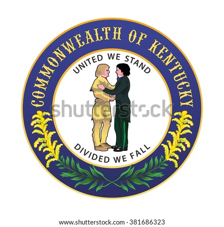 Vector Great Seal Commonwealth Kentucky Stock Vector (Royalty Free ...