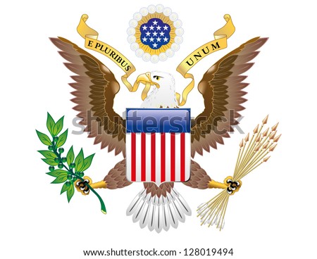 Vector Great Seal United States America Stock Vector (Royalty Free ...
