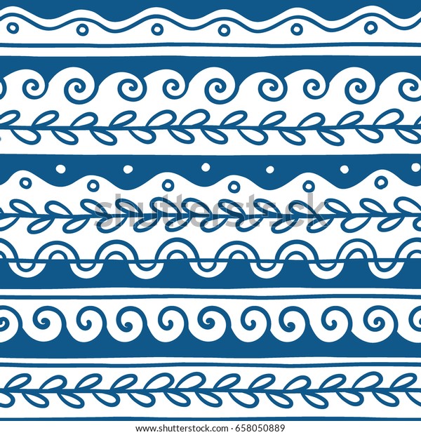 Vector Greek Wave Meander Decorative Elements Stock Vector (Royalty ...