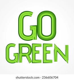 Vector Green Abstract Label Illustration Design Stock Vector (Royalty ...