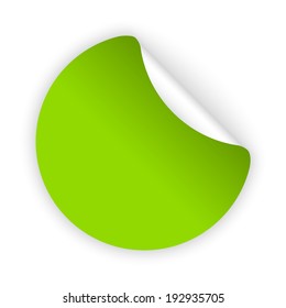 Vector Green Blank Template Sticker Light Stock Vector (Royalty Free ...