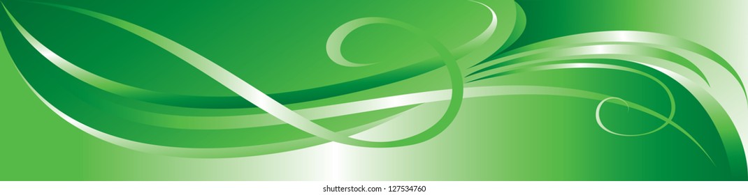 Vector Green Flourish Background You Design Stock Vector (Royalty Free ...