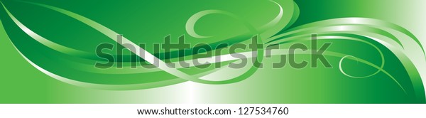 Vector Green Flourish Background You Design Stock Vector (Royalty Free ...