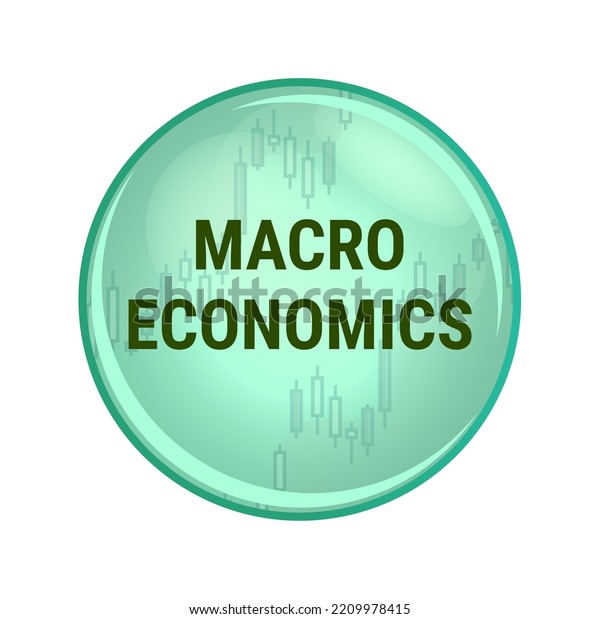 Vector Green Icon Symbol Macro Economics Stock Vector (Royalty Free ...
