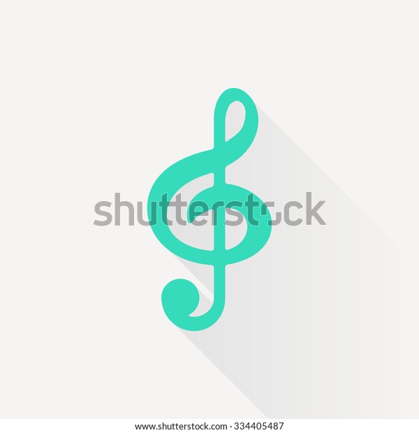 Vector Green Music Icon On White Stock Vector (Royalty Free) 334405487 ...