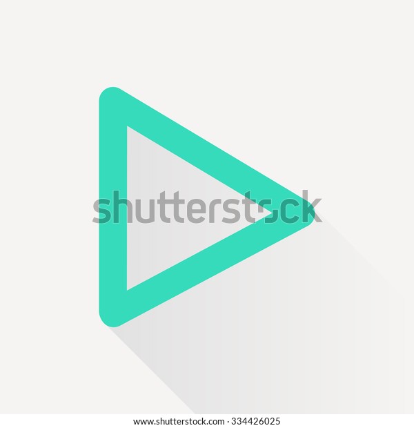 Vector Green Play Button Icon On Stock Vector (Royalty Free) 334426025 ...