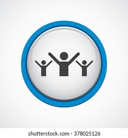 Vector Greeting People Icon On White Stock Vector (Royalty Free) 378025138