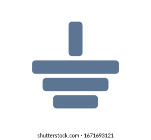 Vector Ground Electricity Iconillustration Grounding Icon Stock Vector ...