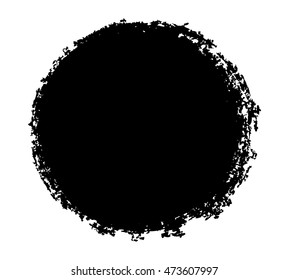 Distressed Circle Stamp Vector Black Color Stock Vector (Royalty Free ...