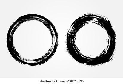 Vector Grunge Circlesgrunge Round Shapes Stock Vector (Royalty Free ...