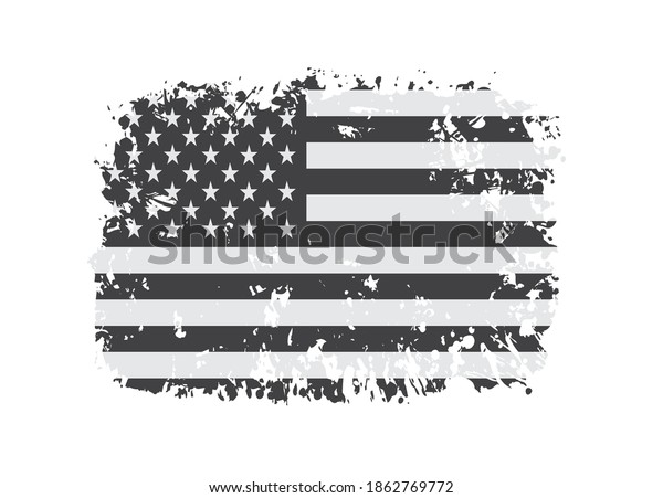 Vector Grunge Dirty American Flag Stock Vector (Royalty Free ...