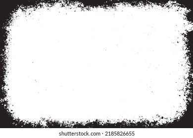 Vector Grunge Frame Texture Scratches Monochrome Stock Vector (Royalty ...