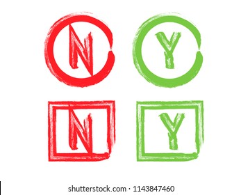 Vector Grunge Hand Drawn Check Marks Stock Vector (Royalty Free ...