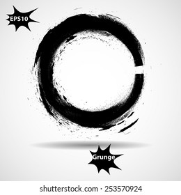 Vector Grunge Logo Design Template Stock Vector (Royalty Free ...