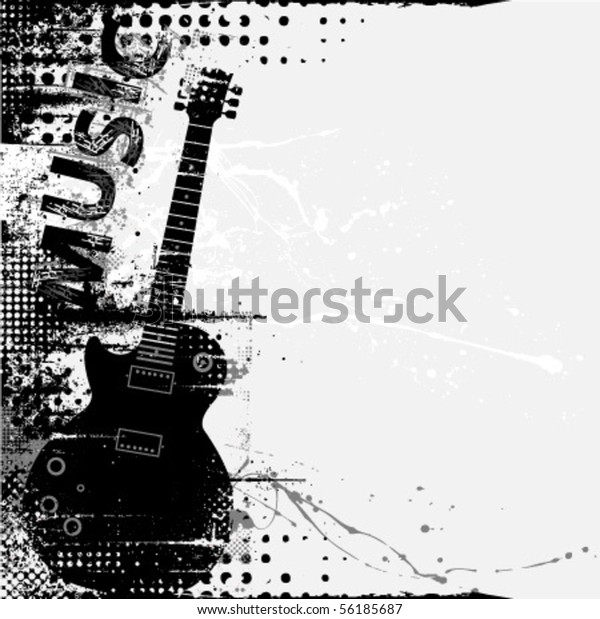 Vector Grunge Music Stock Vector (Royalty Free) 56185687 | Shutterstock