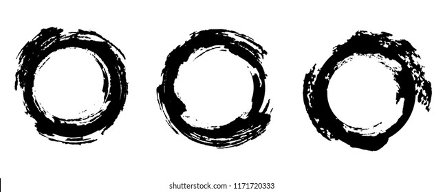 Vector Graffiti Circle Spray Design Elements Stock Vector (Royalty Free ...