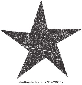 Vector Grunge Star Distressed Stock Vector (Royalty Free) 342420437 ...