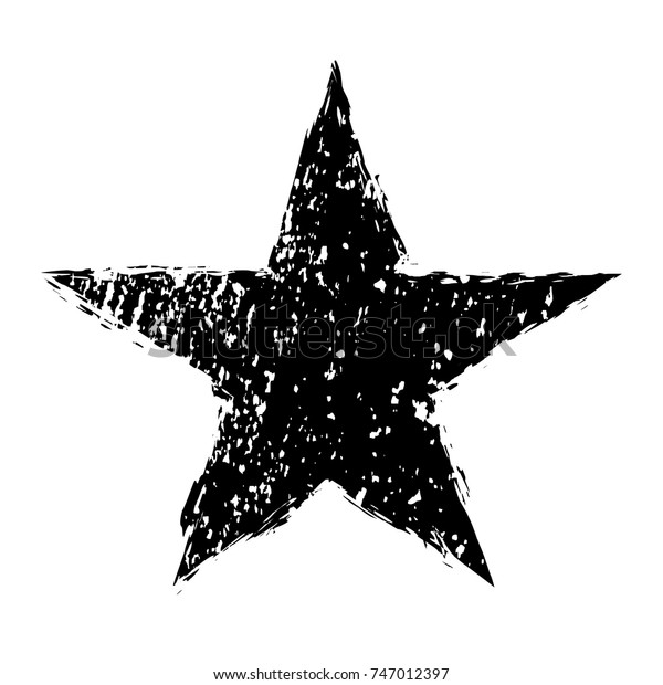 Vector Grunge Stardistressed Star Design Stock Vector (Royalty Free ...