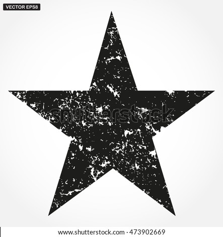 Vector Grunge Star Grunge Star Symbol Stock Vector (Royalty Free ...