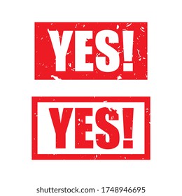 Yes No Grunge Rubber Check Sign Stock Vector (Royalty Free) 1408460744 ...