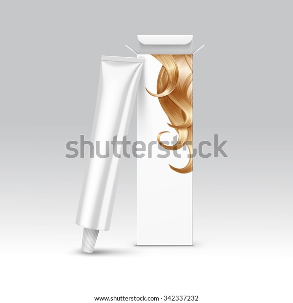 Vector Hair Color Dye Shampoo Balsam Stock Vector (Royalty Free ...