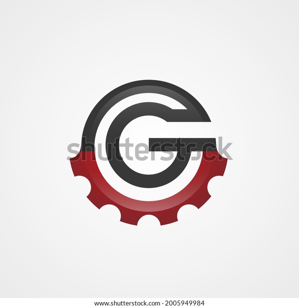 Vector Half Gear Letter G Logo Stock Vector (Royalty Free) 2005949984 ...