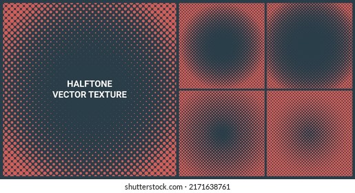 Vector Halftone Pattern Texture Gradient Screen Stock Vector Royalty Free 2171638761