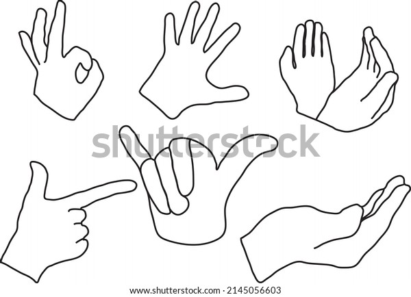 Vector Hand Art Vector Hand Design Stock Vector (Royalty Free ...