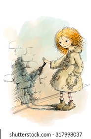472 Poor Girl Sketch Images, Stock Photos & Vectors | Shutterstock