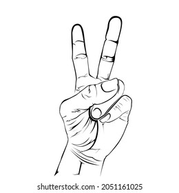 Vector Hand Drawing Symbolizing Peace: เวกเตอร์สต็อก (ปลอดค่าลิขสิทธิ์ ...