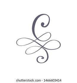 Vector Hand Drawn Calligraphic Floral Number: เวกเตอร์สต็อก (ปลอดค่า ...