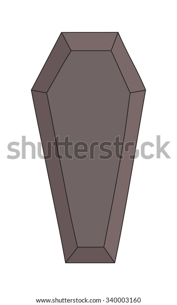 Vector Hand Drawn Classic Coffin Creative Stock Vector (Royalty Free ...